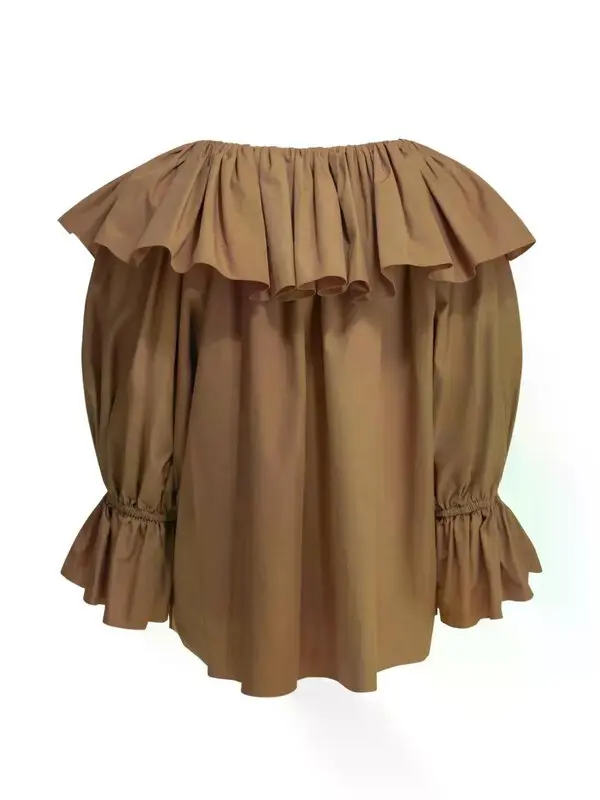 Chloé Ruffled Cotton Top