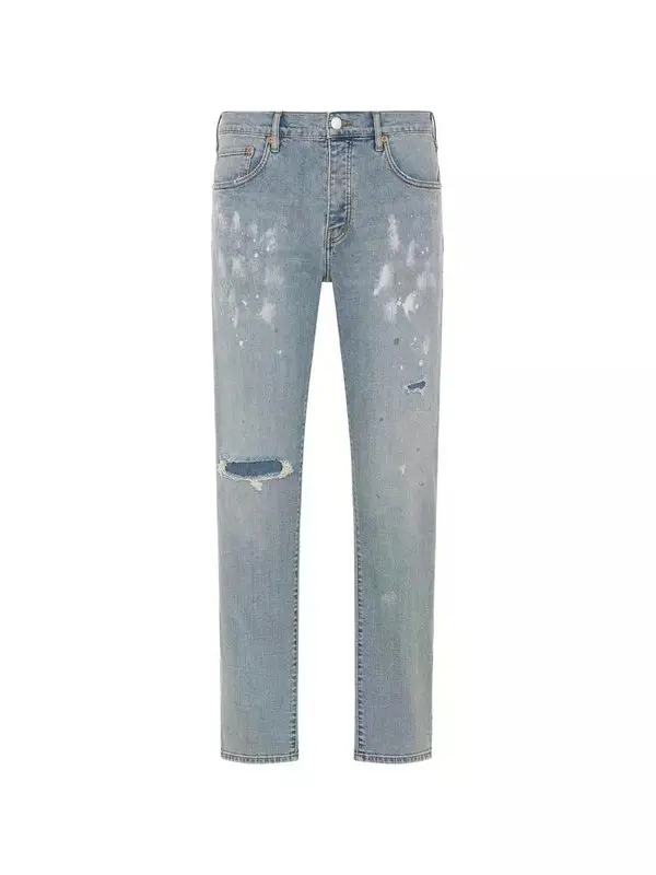 PURPLE BRAND Painted Distressed Jeans