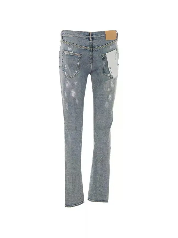 PURPLE BRAND Painted Distressed Jeans