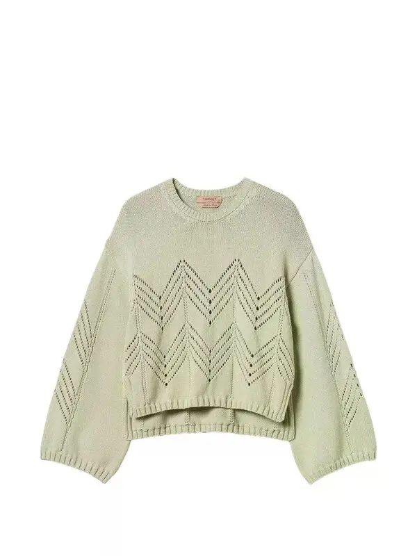 TWINSET Wool-blend Jumper With Chevron Pattern