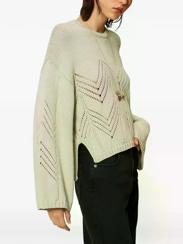 TWINSET Wool-blend Jumper With Chevron Pattern