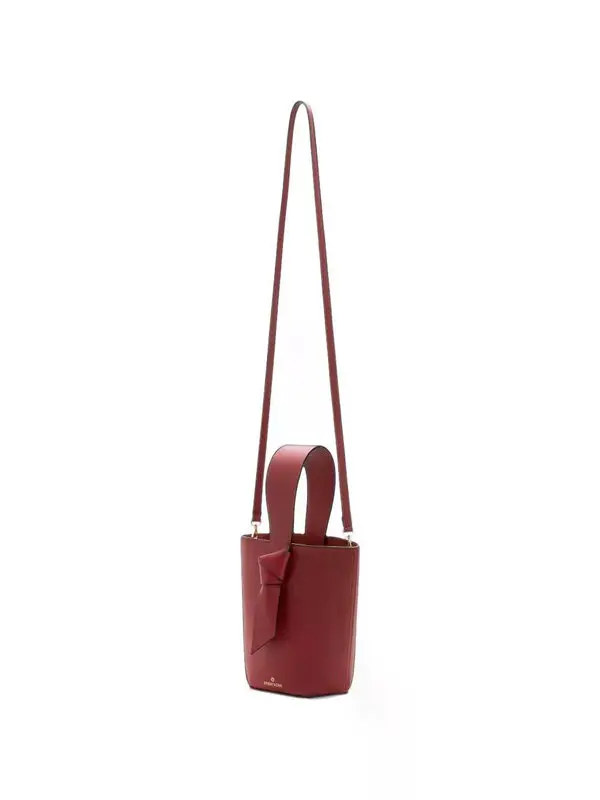 LA PORTEGNA Julieta Knotted Leather Bucket Bag