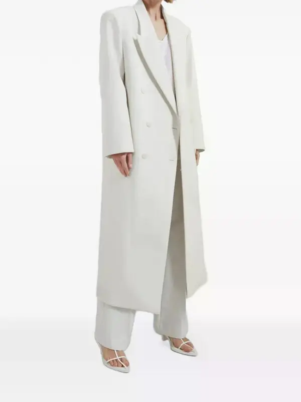 THE FRANKIE SHOP Jane Double-breasted Coat | | Hn - White