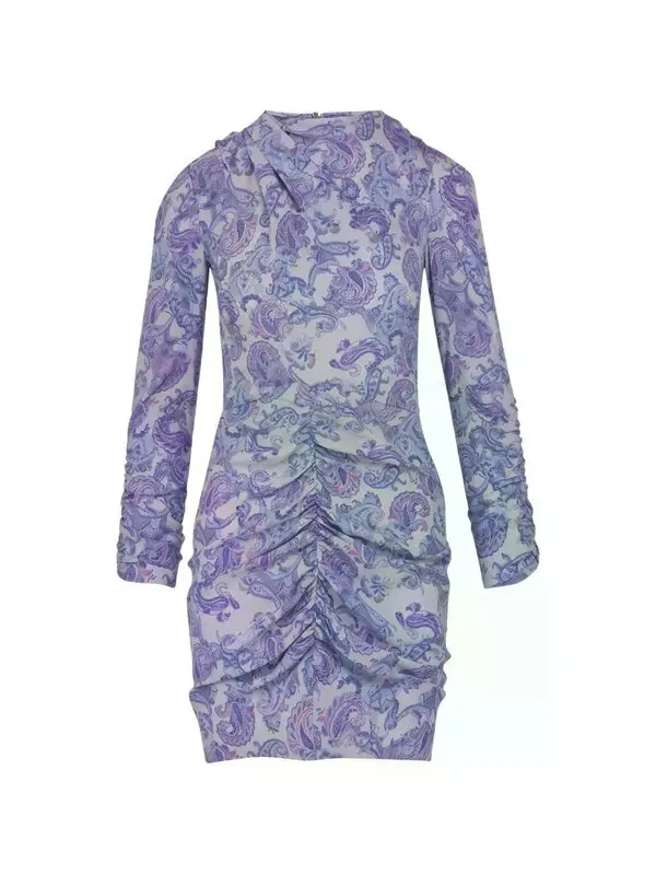 Isabel Marant Étoile Tosca Paisley-print Mini Dress - Blue