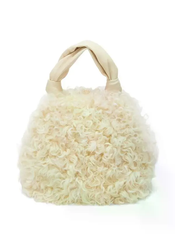 JIL SANDER Small Goji Square Clutch Bag - White