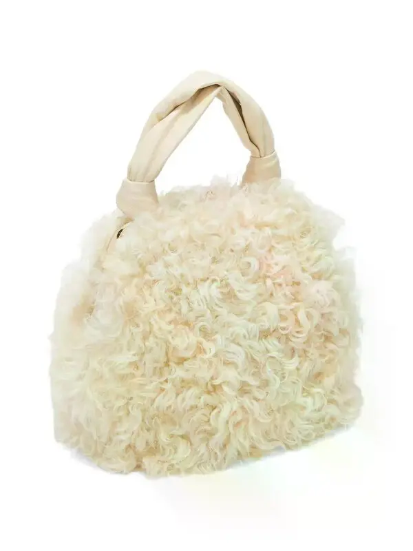 JIL SANDER Small Goji Square Clutch Bag - White