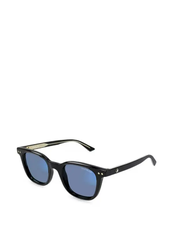 Montblanc Rivet-detail Square-frame Sunglasses