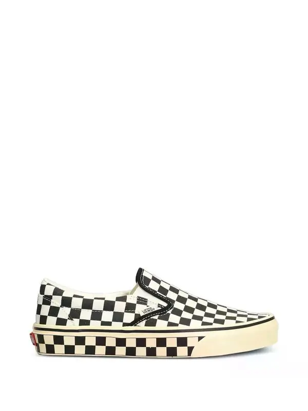 VANS Classic Checkerboard Slip-on Sneakers - Black