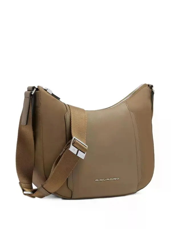 PIQUADRO Logo Detail Shoulder Bag - Brown