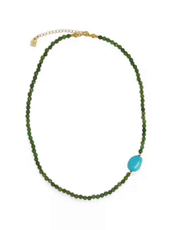 OTTOMAN HANDS Felice Jade Turquoise Beaded Necklace