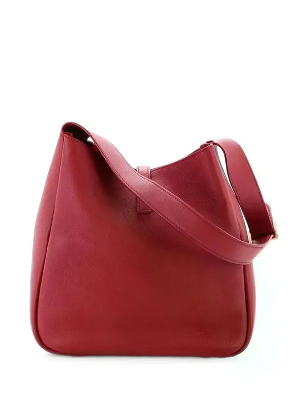 Saint Laurent Le 5 A 7 Supple Leather Small Hobo Bag - Red