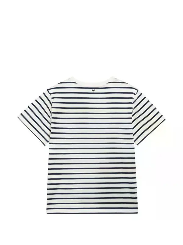 Max Mara Striped Logo-embroidered T-shirt