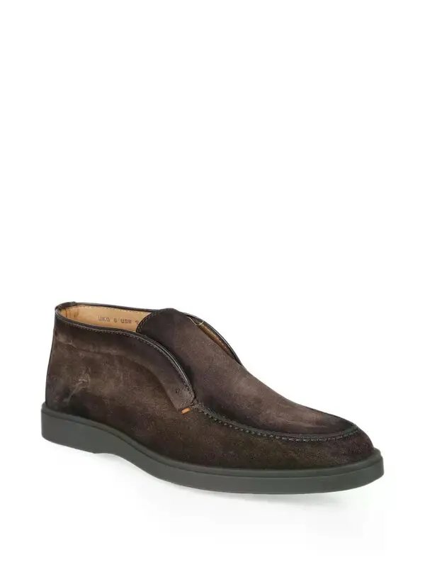 Santoni Dragon Calf Suede Desert Boots
