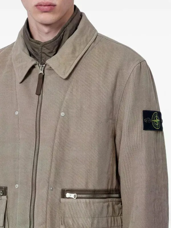 Stone Island 4100043 Diagonal Cotton Wool-tc Jacket