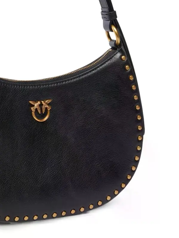 Pinko Mini Half Moon Shoulder Bag In New Bik