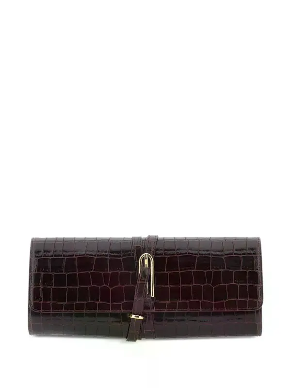 LIFFNER Leather Clutch Bag - Brown