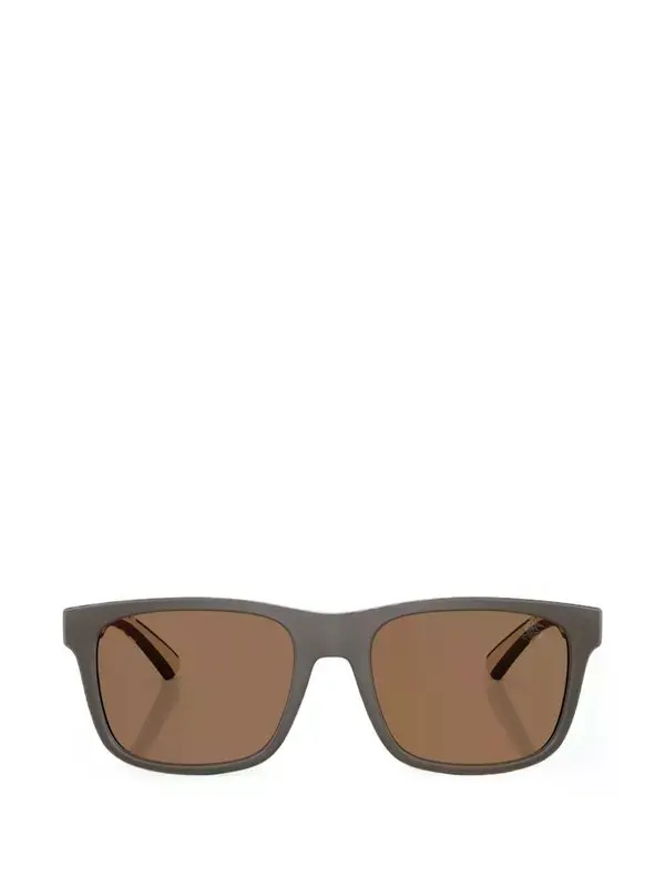 Burberry Check-temple Square-frame Sunglasses