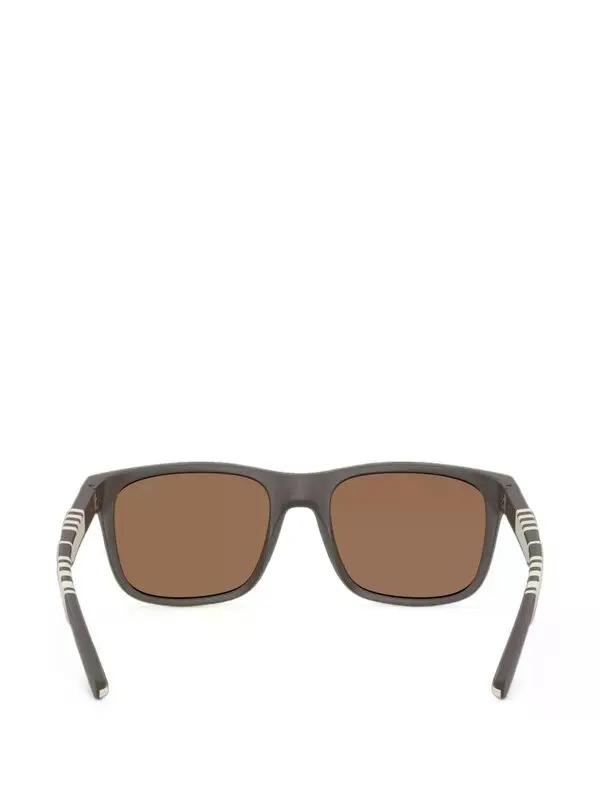 Burberry Check-temple Square-frame Sunglasses