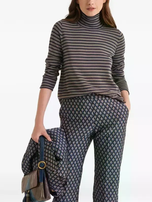 Malìparmi Striped Roll-neck Sweater