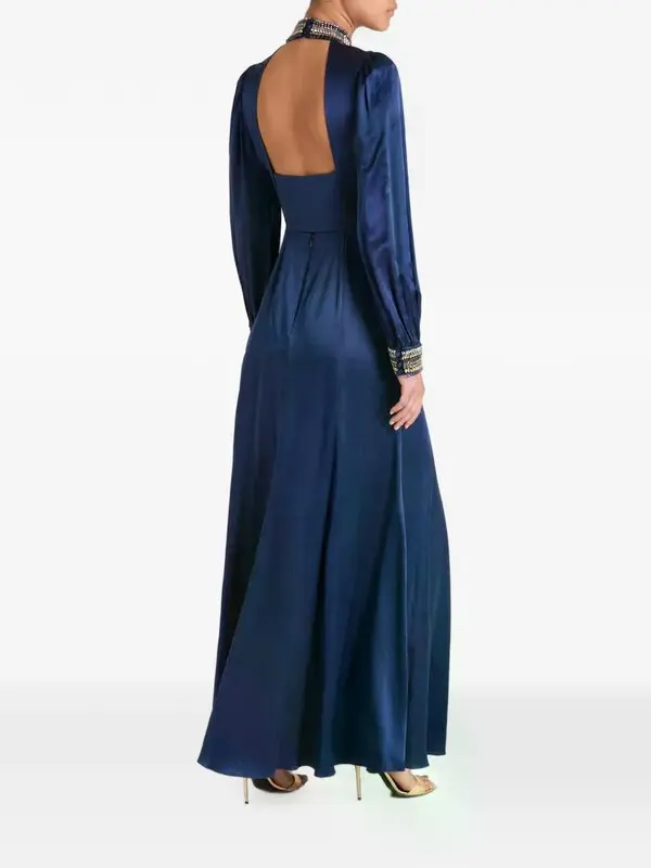 TEMPERLEY LONDON Beatrice Crystal-embellished Silk Maxi Dress