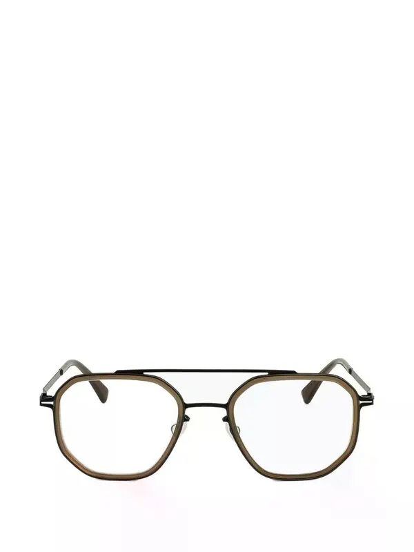 Mykita Satu Geometric-frame Glasses - Brown