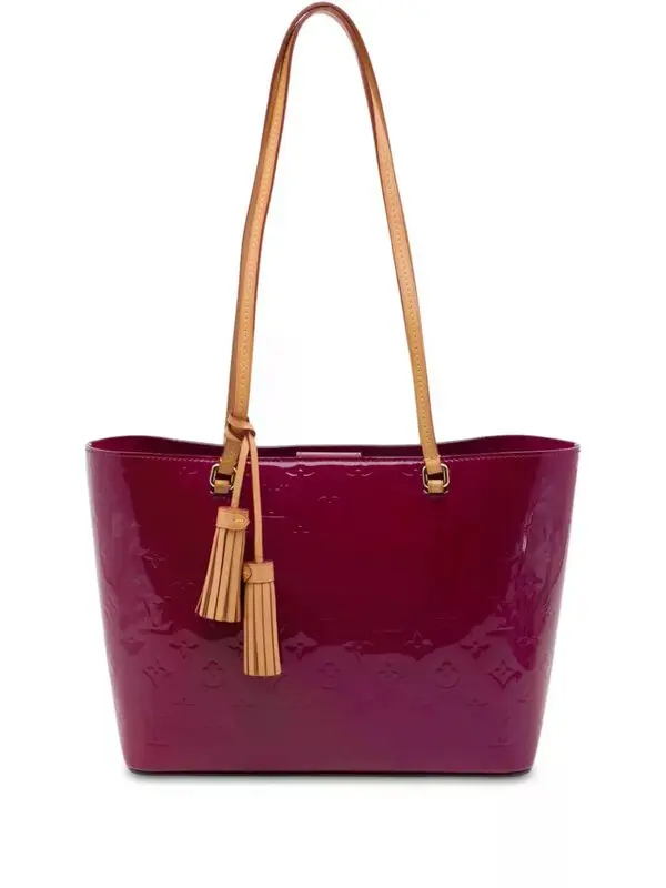 LOUIS VUITTON 2000-2026 Monogram Vernis Long Beach Pm Shoulder Bag