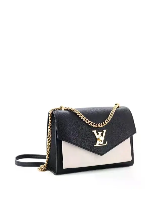 LOUIS VUITTON Mylockme Handbag Leather Bb Crossbody Bag