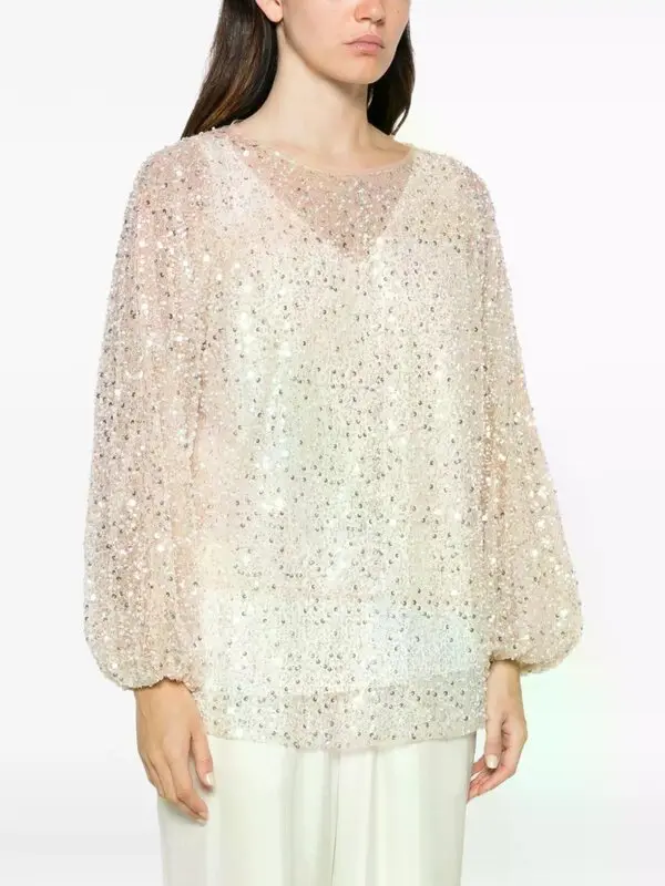 Marina Rinaldi Sequin-embellished Blouse