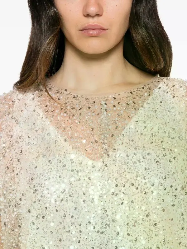 Marina Rinaldi Sequin-embellished Blouse