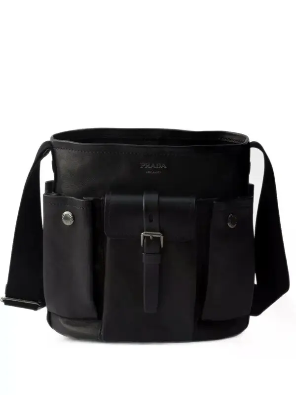 Prada Route Leather Mini-bucket Bag