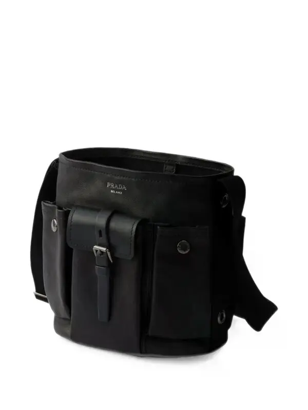 Prada Route Leather Mini-bucket Bag
