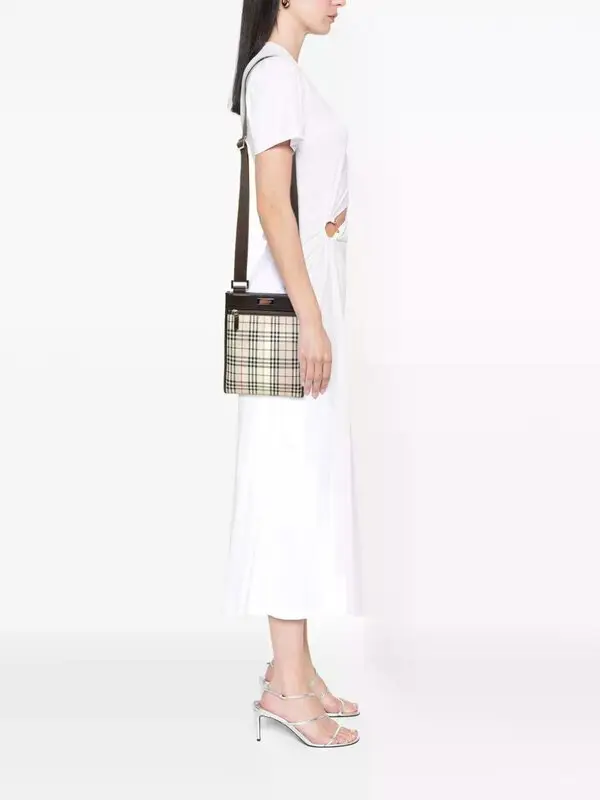 Burberry 2000-2017 House Check Canvas Crossbody Bag
