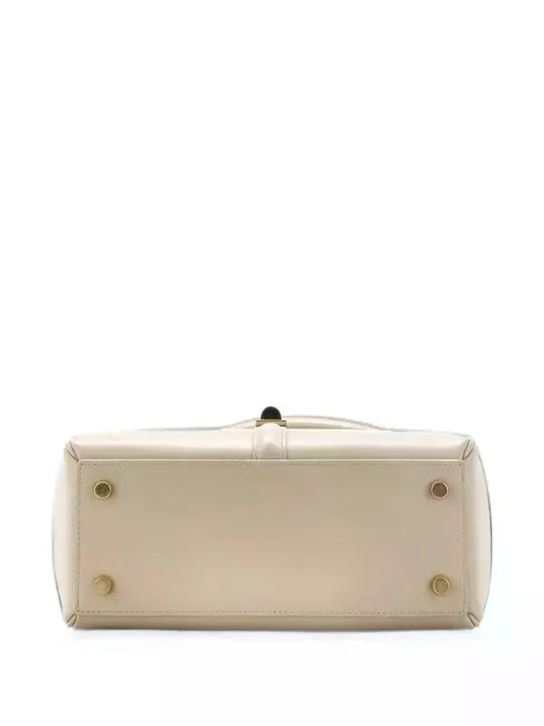 Celine 16 Top Handle Bag Smooth Calfskin Small Satchel - Neutrals