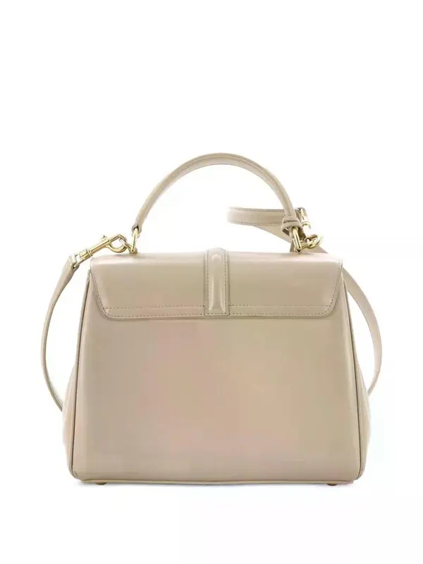 Celine 16 Top Handle Bag Smooth Calfskin Small Satchel - Neutrals