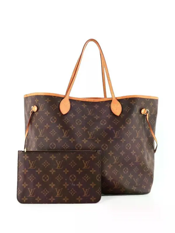 LOUIS VUITTON Neverfull Nm Monogram Canvas Gm Tote Bag - Brown