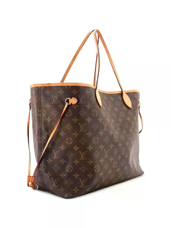 LOUIS VUITTON Neverfull Nm Monogram Canvas Gm Tote Bag - Brown