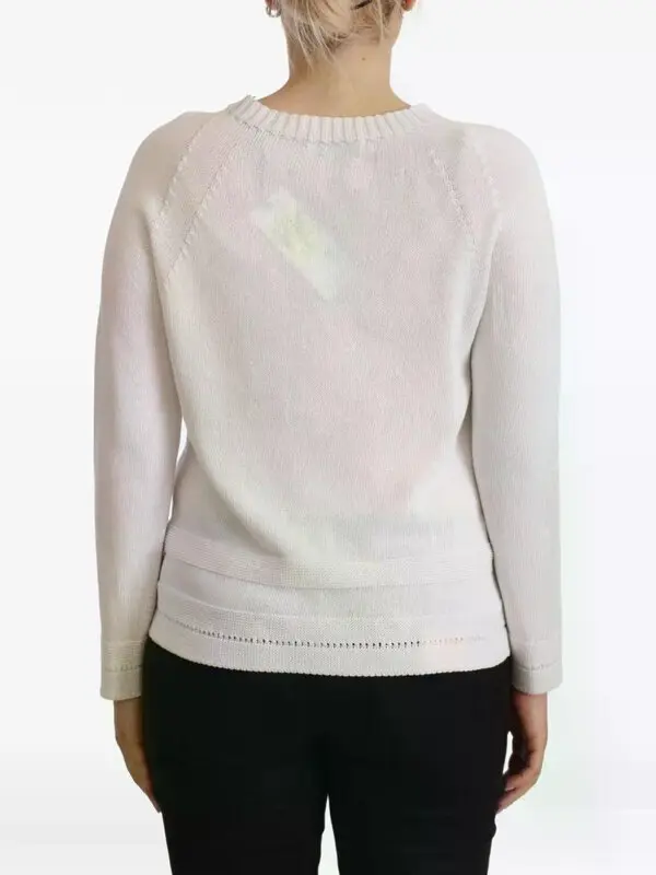 Alpha Studio Crew-neck Cotton Sweater