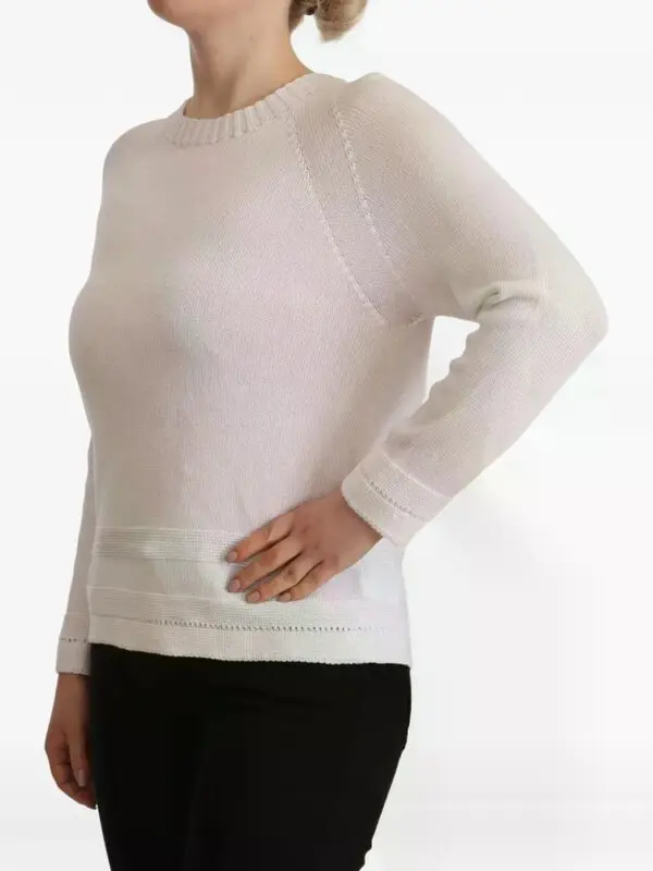 Alpha Studio Crew-neck Cotton Sweater