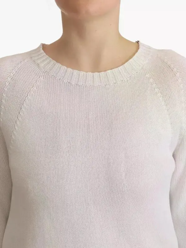 Alpha Studio Crew-neck Cotton Sweater