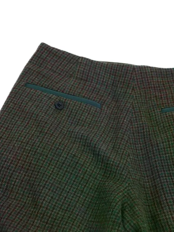 Sacai Pleated Houndstooth Trousers