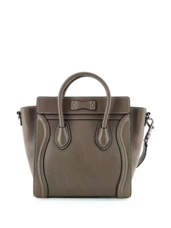 Celine Luggage Bag Grainy Leather Nano Crossbody Bag