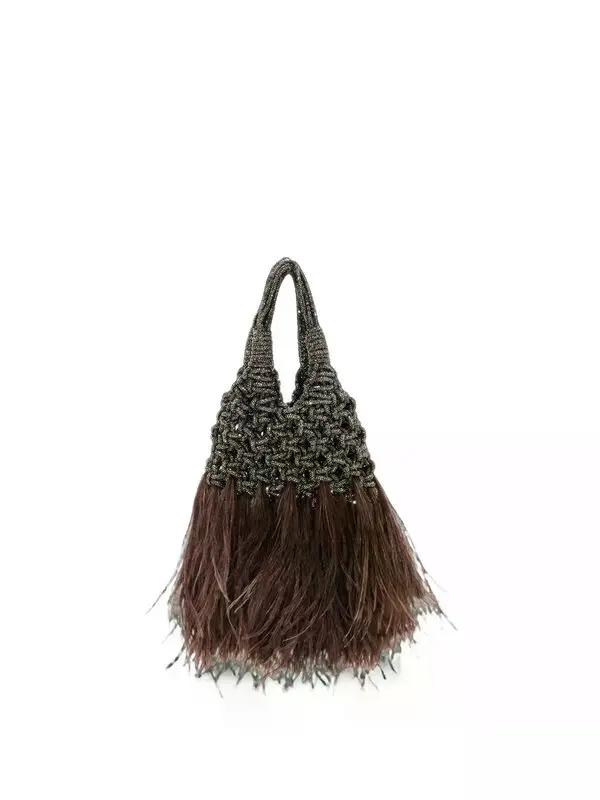 HIBOURAMA Mini Vannifique Plumes Tote Bag