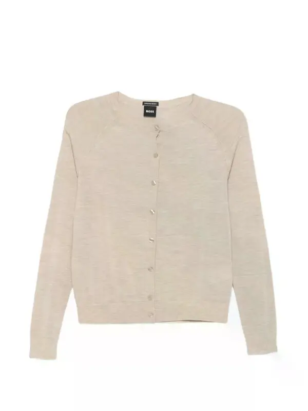 BOSS Raglan-sleeve Cardigan - Gold