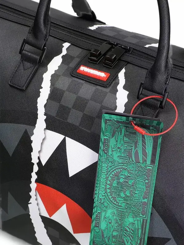 SPRAYGROUND Shark Mouth Check-print Holdall