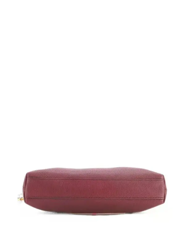 Burberry Abingdon Convertible House Check Canvas Small Clutch Bag