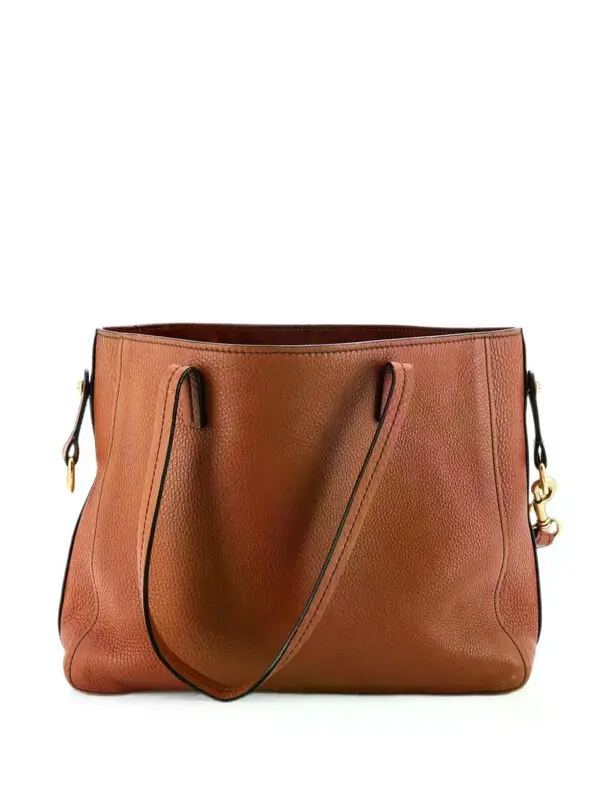 Dior D-bee Shopper Leather Medium Tote Bag - Brown