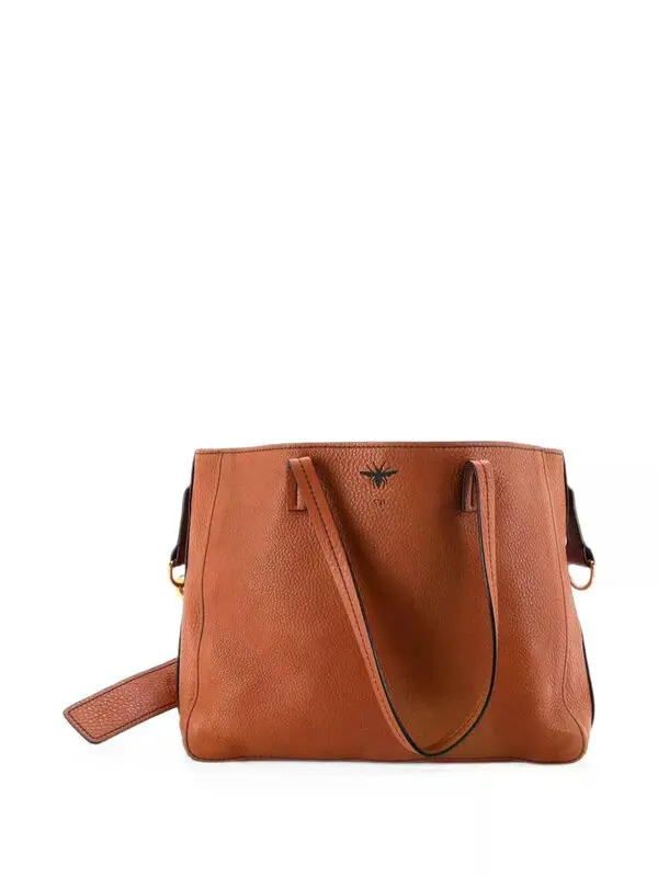 Dior D-bee Shopper Leather Medium Tote Bag