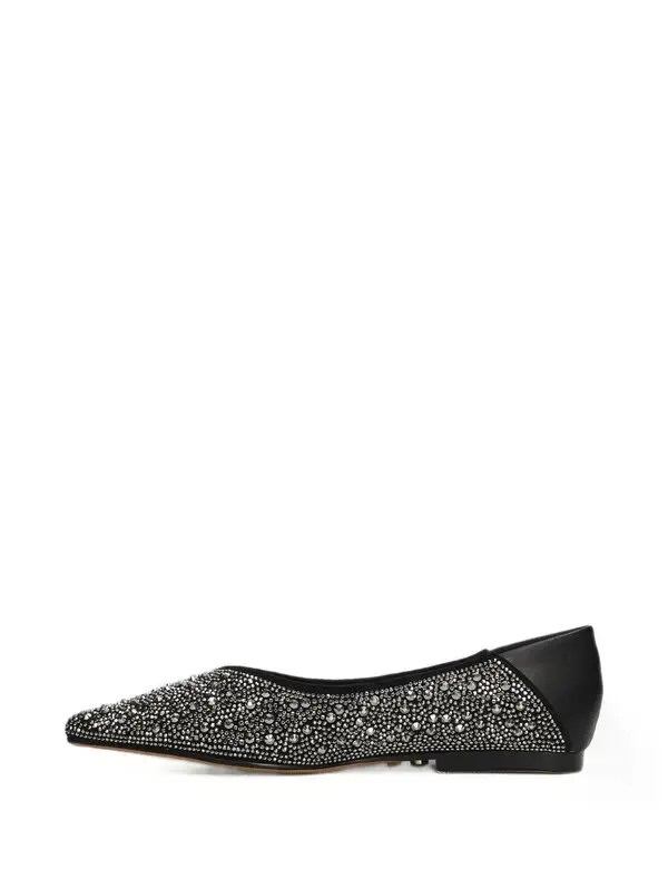 TWENTY FOURHAITCH Celyne Rhinestone-embellished Flat Pumps
