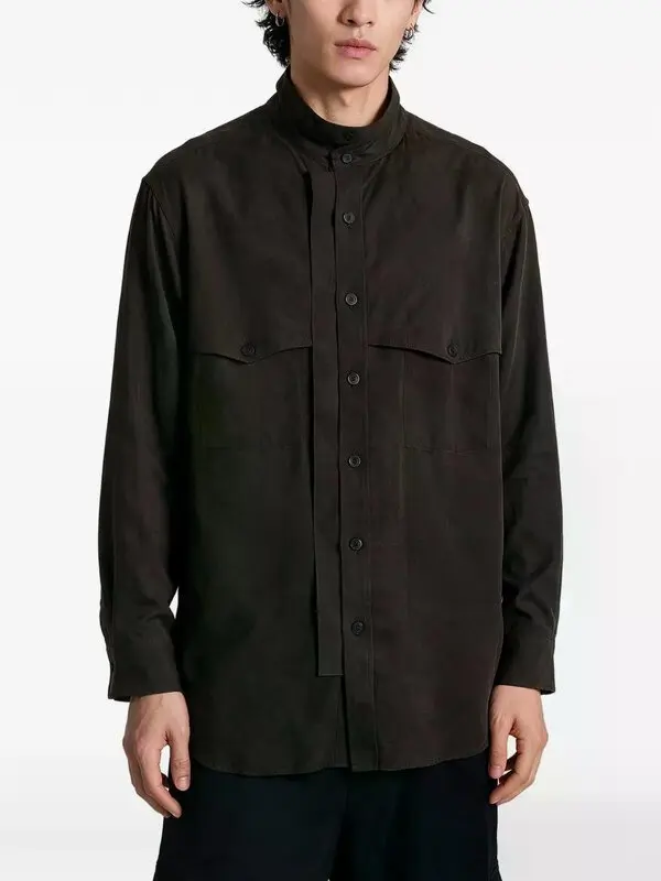 Yohji Yamamoto Button-up Chest-pocket Shirt