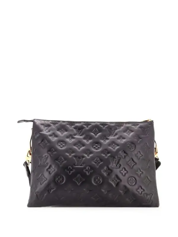 LOUIS VUITTON Coussin Bag Monogram Embossed Lambskin Mm Crossbody Bag